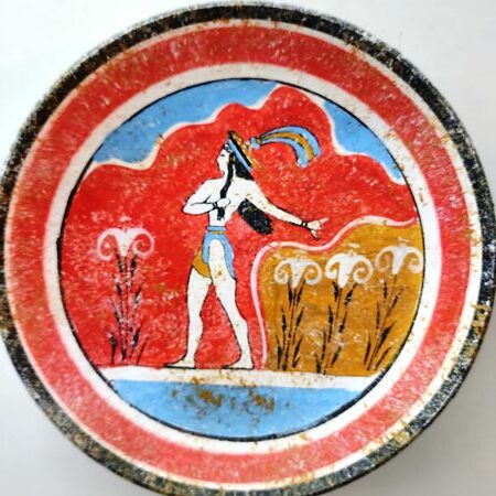 Minoan Plate "Prince the Lilian" 20cm. - Olive Breeze